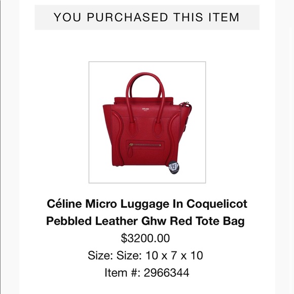 Celine | Bags | Celine Micro Luggage Tote | Poshmark